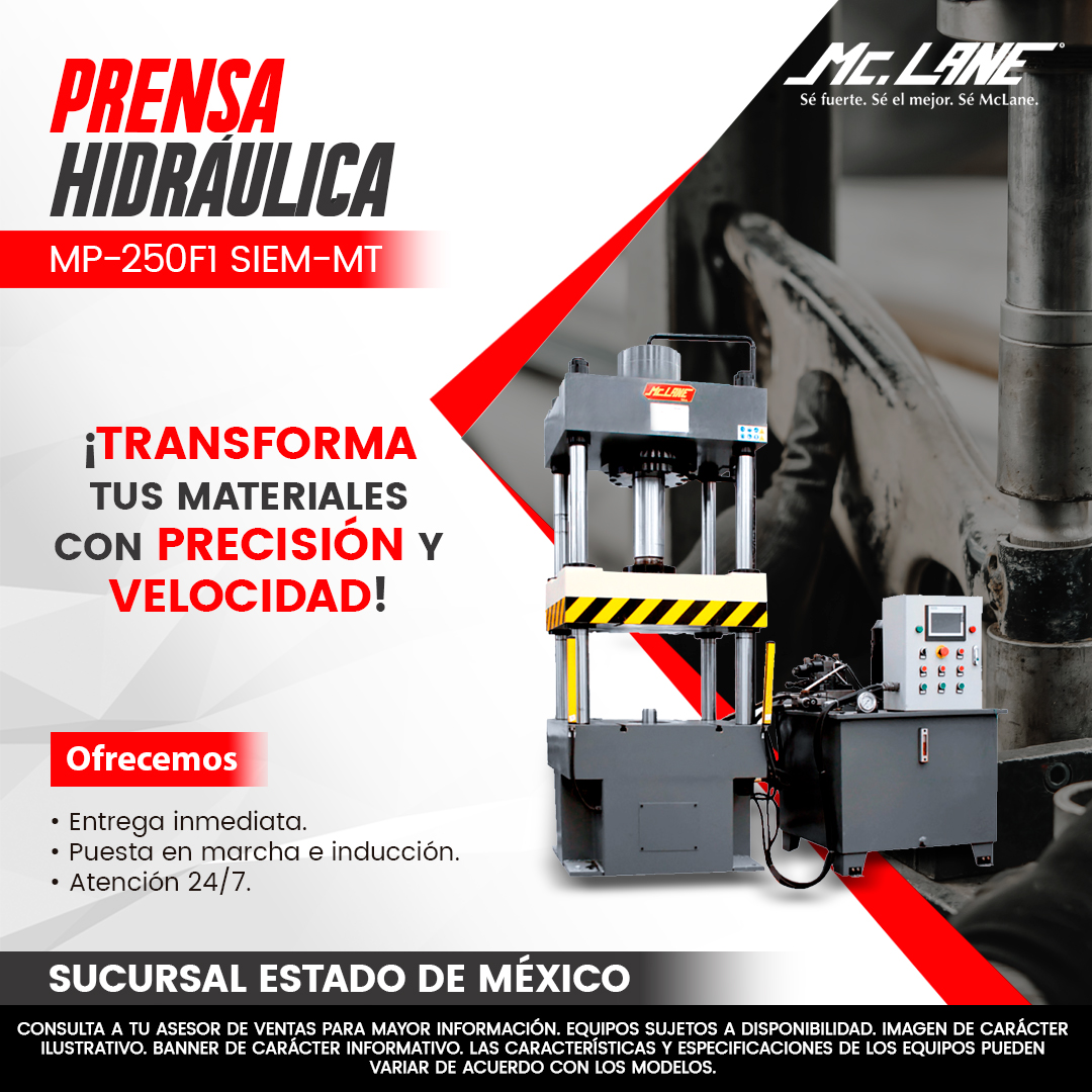 Uso de Prensas Hidráulicas - MCLANE INTERNACIONAL